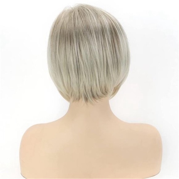 Hair | Short Blonde Pixie Bob Wigs Layered Mixed Blonde Synthetic Wig ...